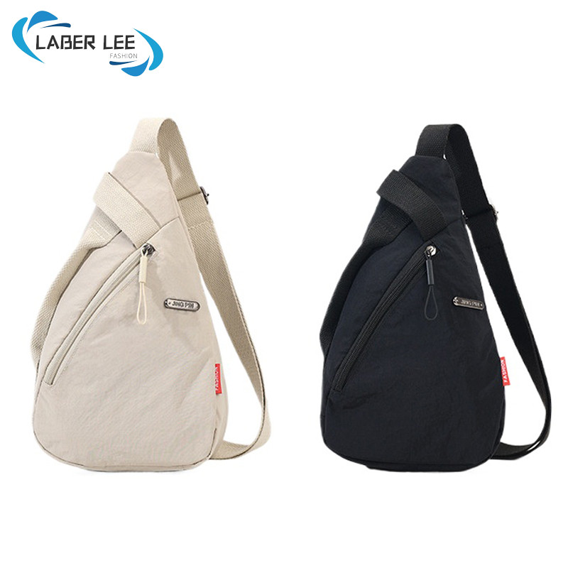 LABER LEE New Simple Crossbody Bag Korean Unisex Nylon Waterproof Chest ...