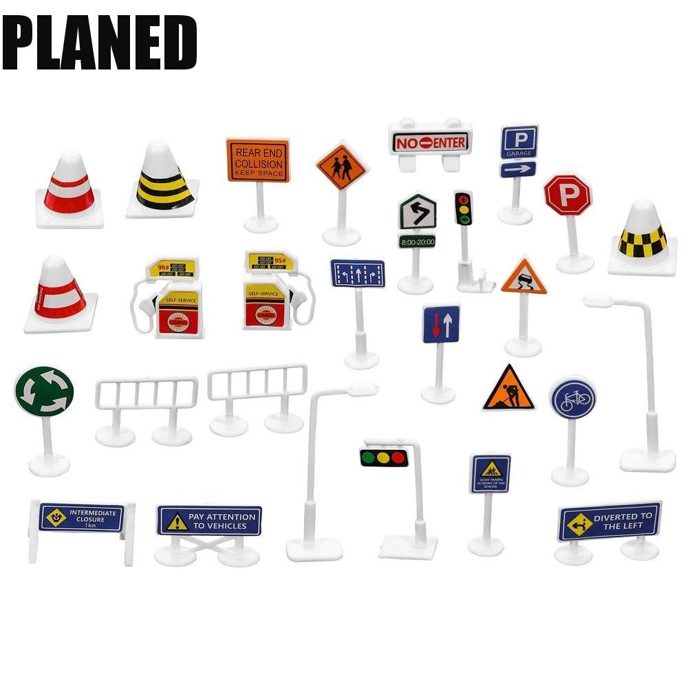 PLANED Traffic Sign Models, Parking Lot Roadmap Traffic Barrier Signs ...