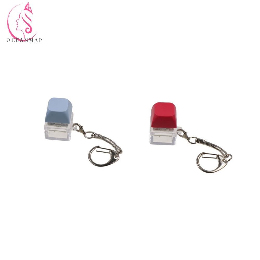 OCEANMAP Fingertip Button Keychain, Click Button ABS Mechanical Switch ...