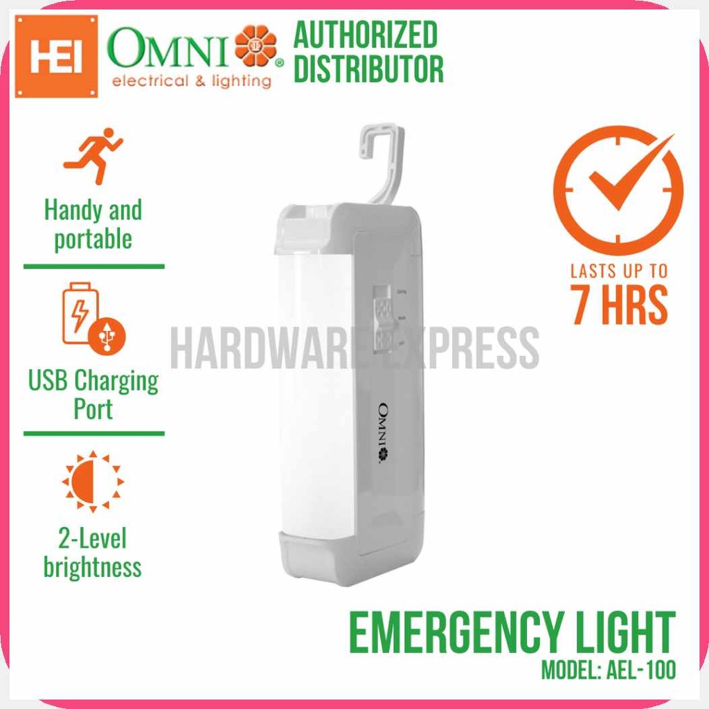 OMNI+D{AEL-100`UF}LED#sY]Rechargeable.fc]Emergency.Ob]Light | Shopee ...