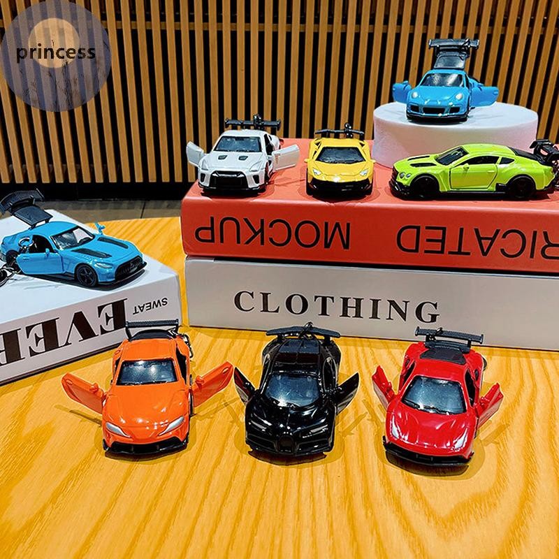 Princes Car Keyring Creative Simulation Mini Sports Car Keychain ...