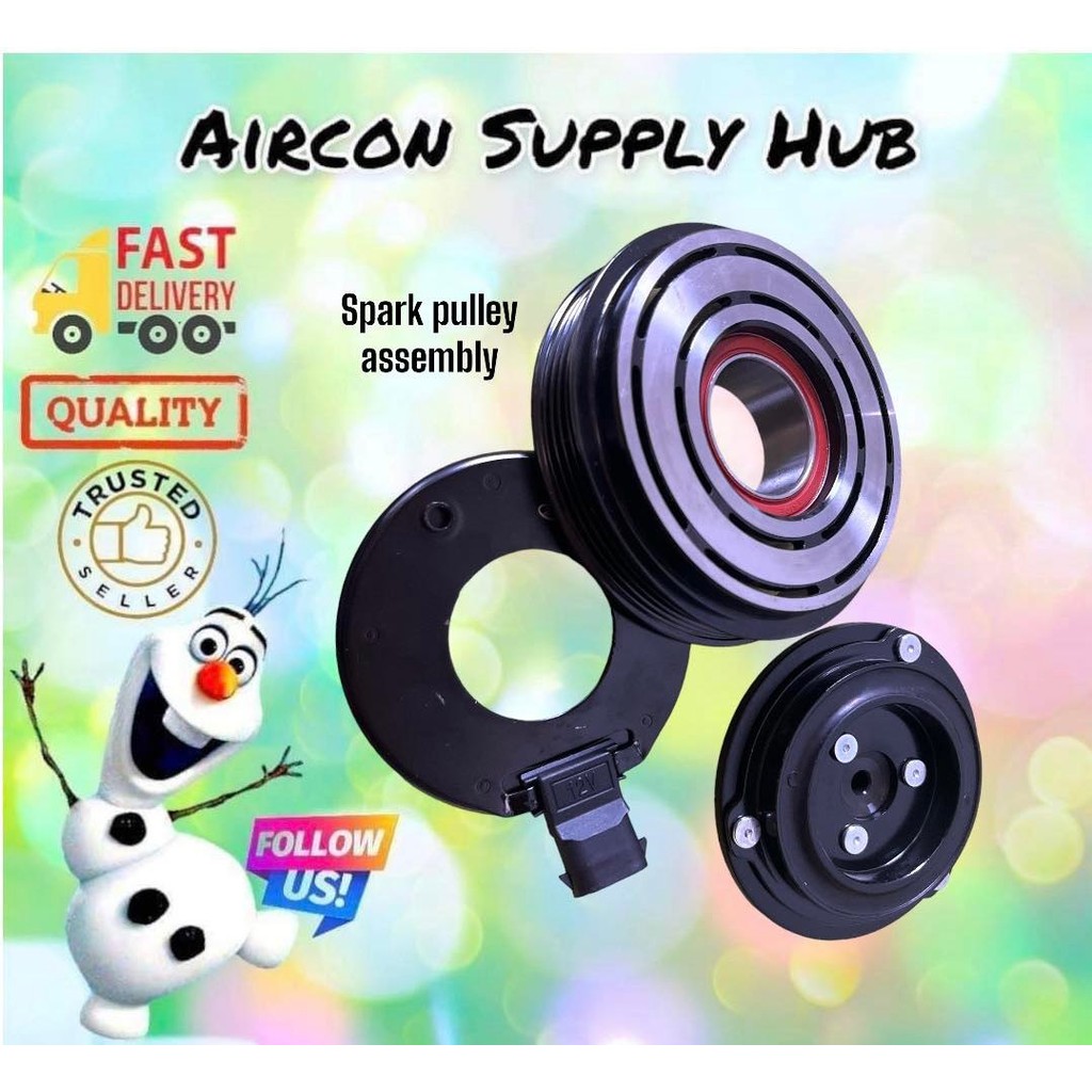 Chevrolet Spark Compressor Pulley Assembly Magnetic clutch hub for Suv ...