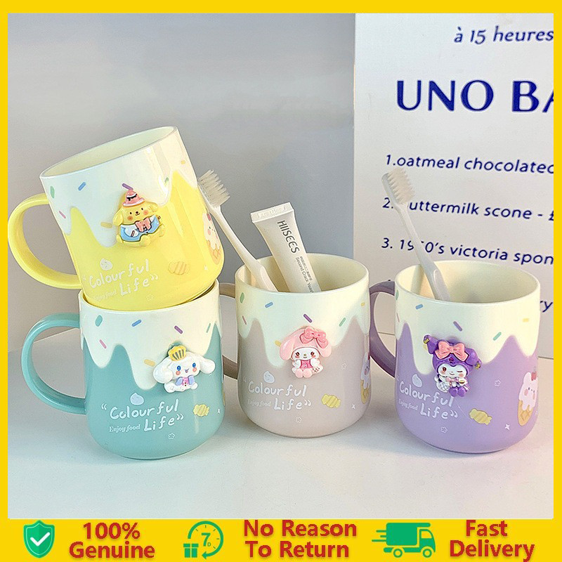 Girl a Pair of Creative Tooth Cups Kid Cute Cartoon Rinse Cup High ...