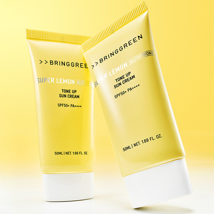Bringgreen Super Lemon Glutathione Tone up Sun Cream 50ml SPF50+ PA ...
