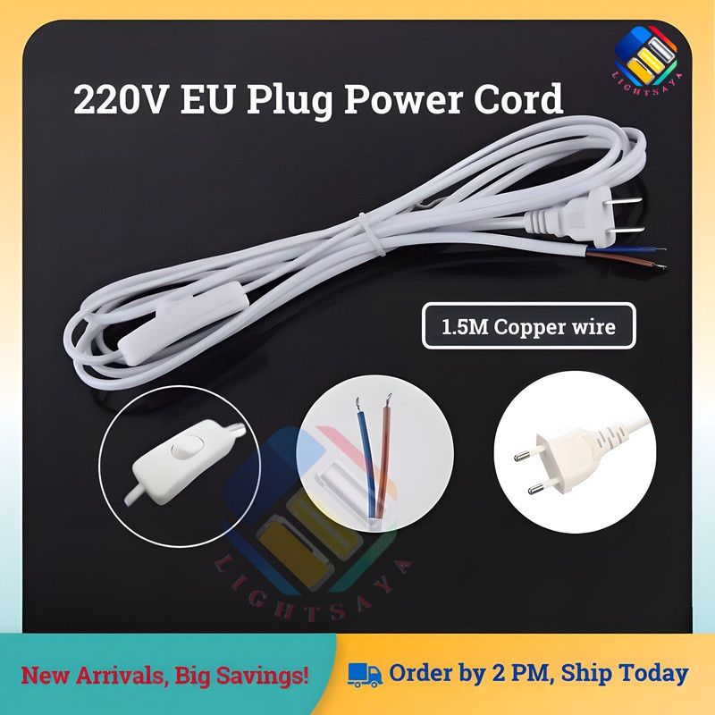 (EU) 220V high voltage plug optional switch | Shopee Philippines
