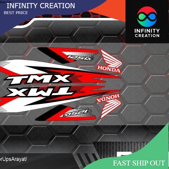 sale Tmx 125 Custom Decals Laminated 1430 | Shopee Philippines