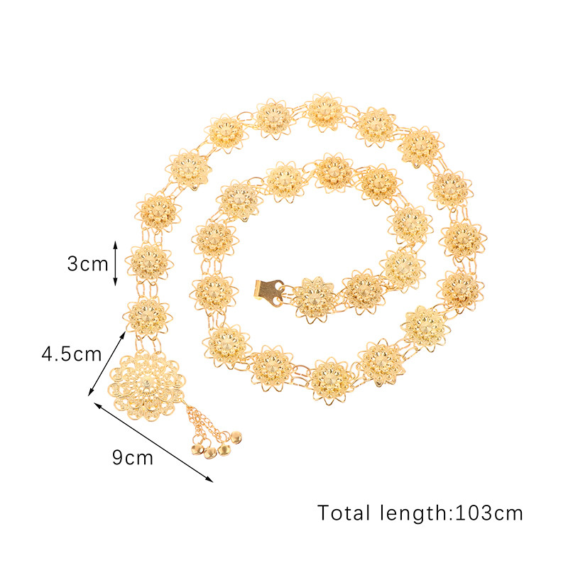 [JB] 24H Shipping Traditional Sarong Gold Color Belt Vintage Jewelry ...