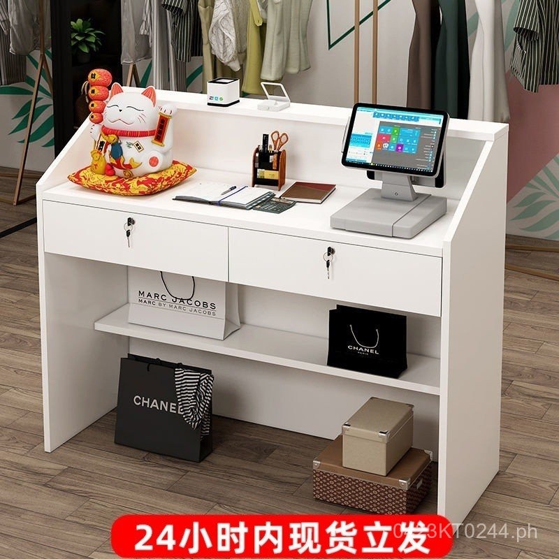 Beauty Salon Simple Modern Reception Desk Small Cashier Company Front ...