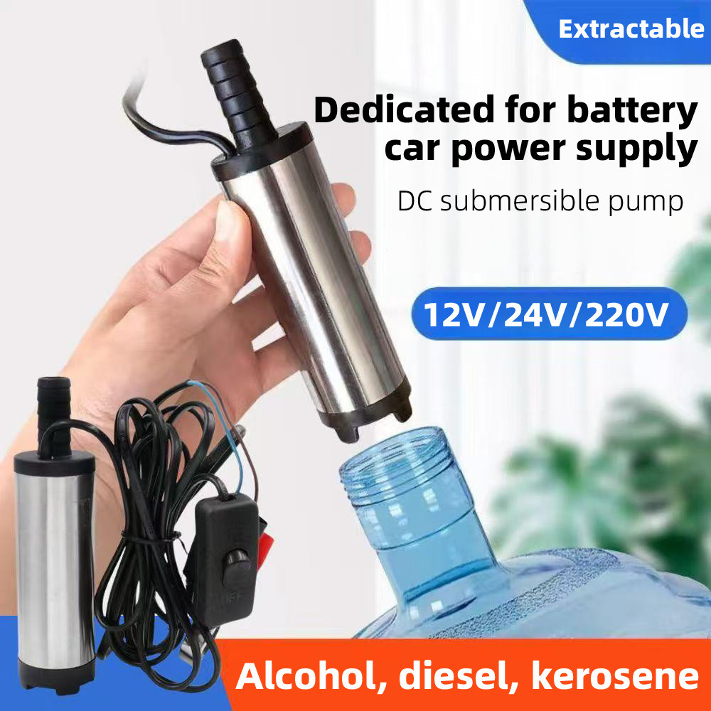 38mm DC 12V Water Oil Diesel Fuel Transfer Pump Submersible Pumps Car ...