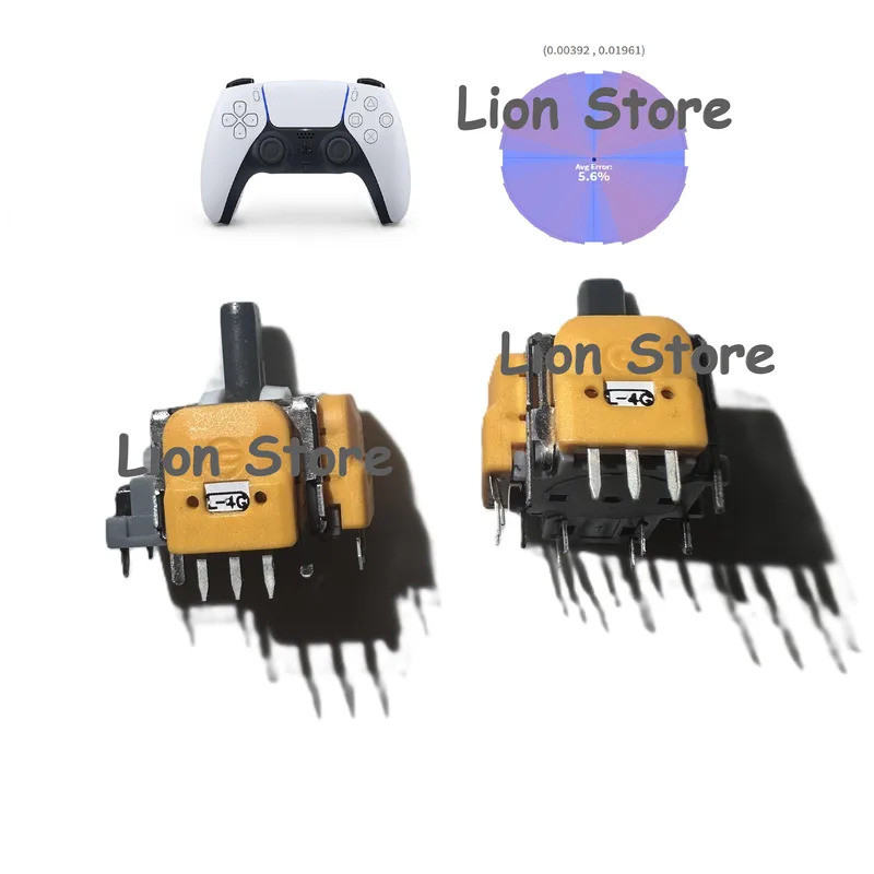 For PS5 NEW V6 version Hall Effect Joystick High-precision Smaller dead ...