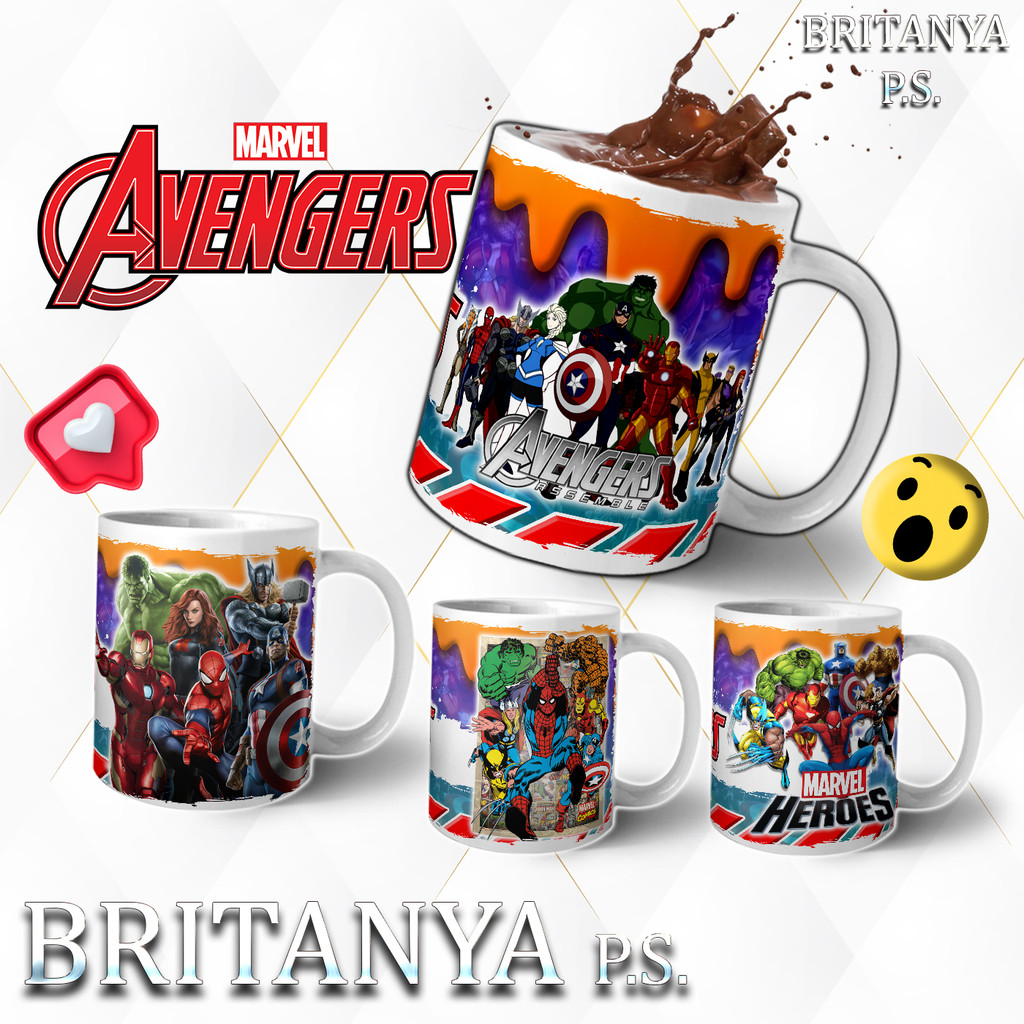 MARVEL AVENGERS MUG DESIGN 11OZ | Shopee Philippines