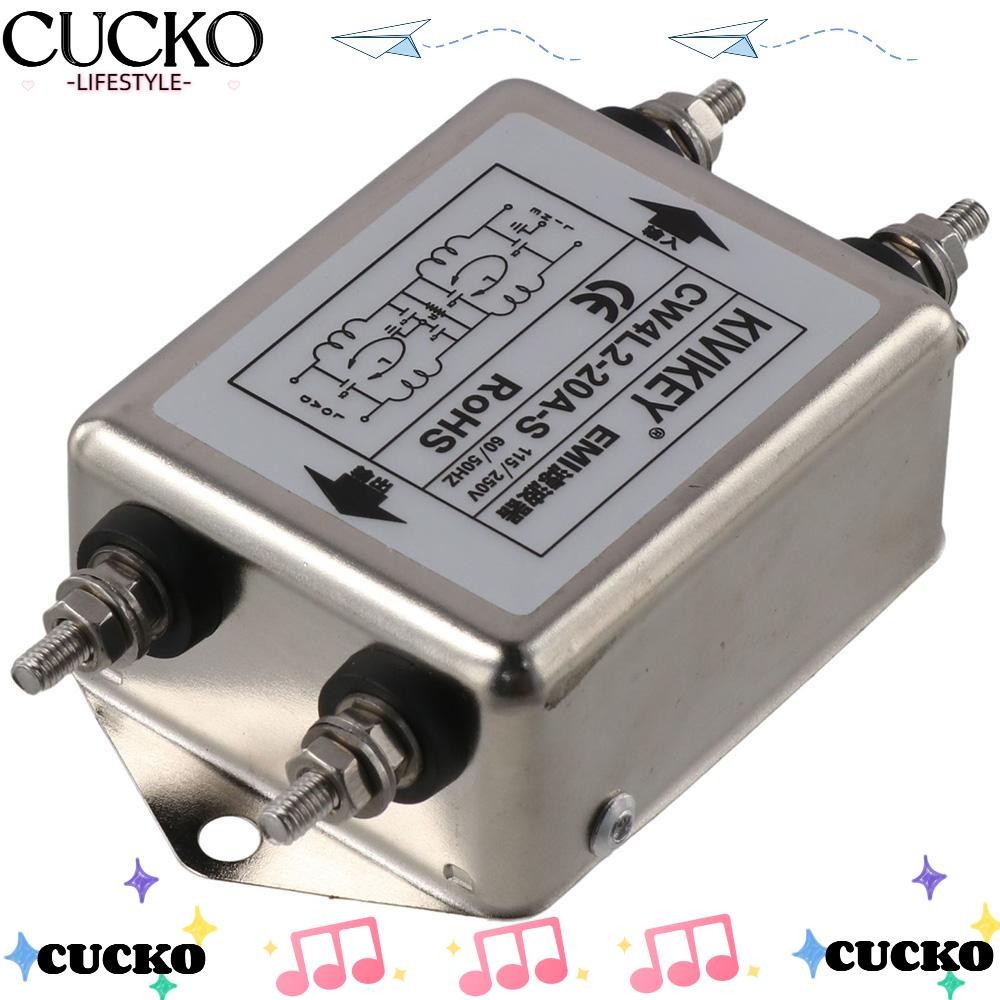 CUCKO Noise Suppressor, Single-Phase 20A Power EMI Filter ...