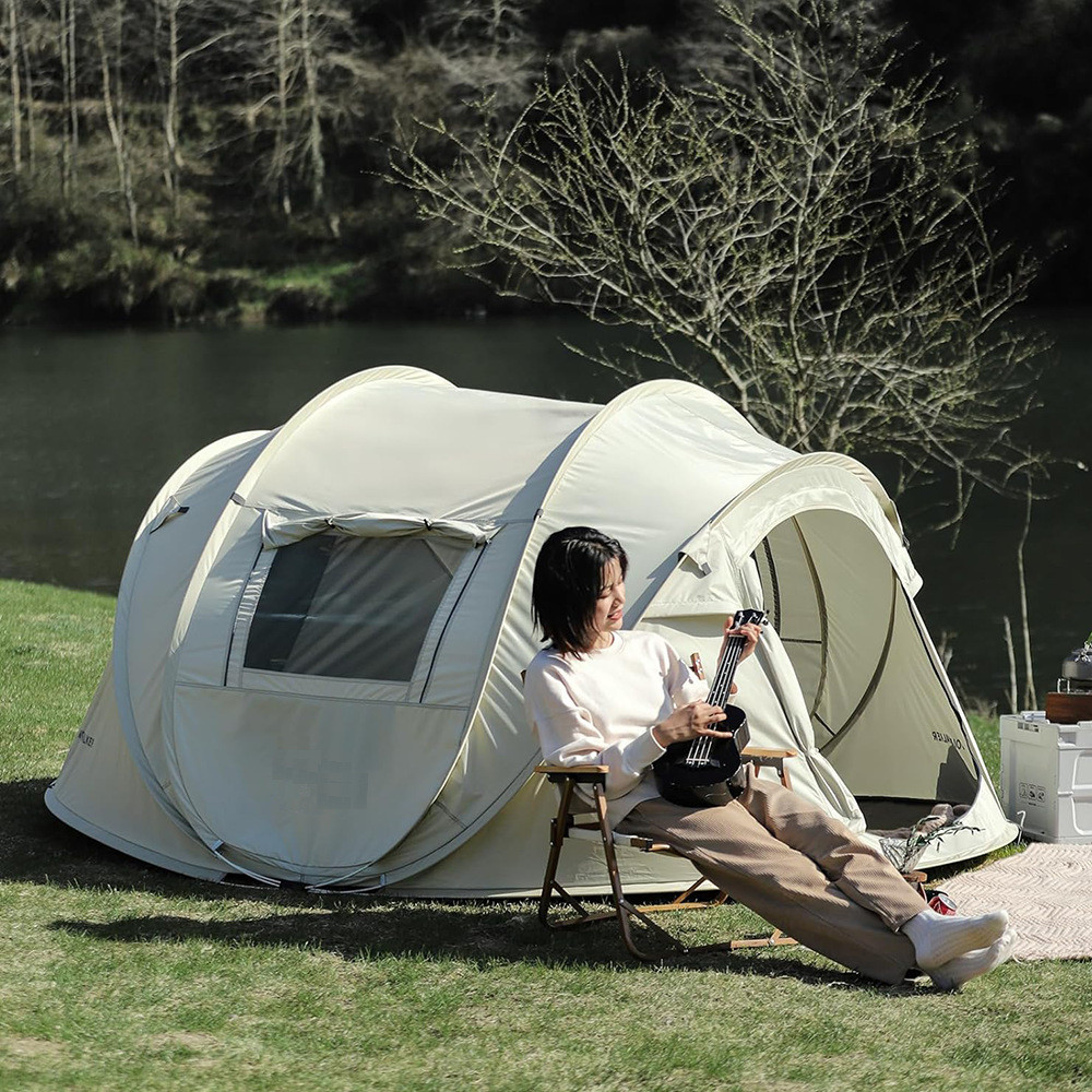 Outdoor Camping Tent Preferred for Camping Sites No-Assembly Required ...