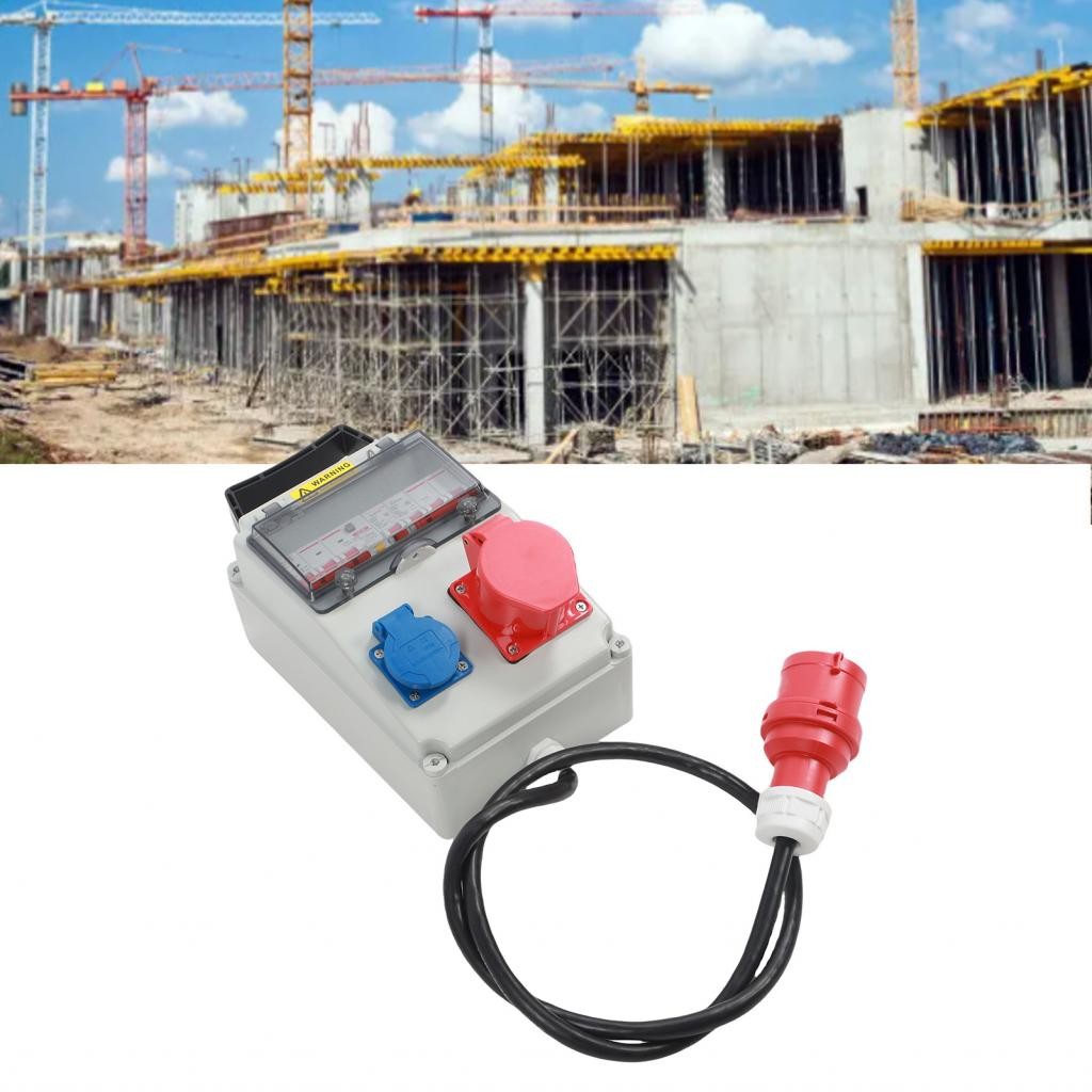 Portable Socket Box Industrial Outlet 5 Pin Water Proof Plug 1P 20A Air ...