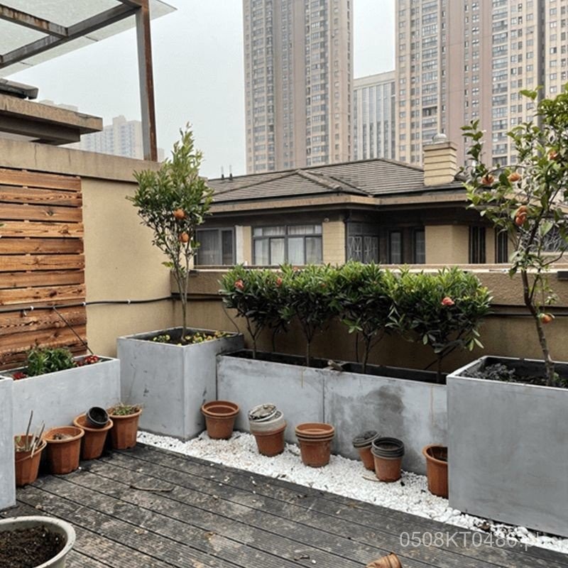 Magnesium Mud Cement Living Room Manger Balcony Flower Pot Outdoor ...