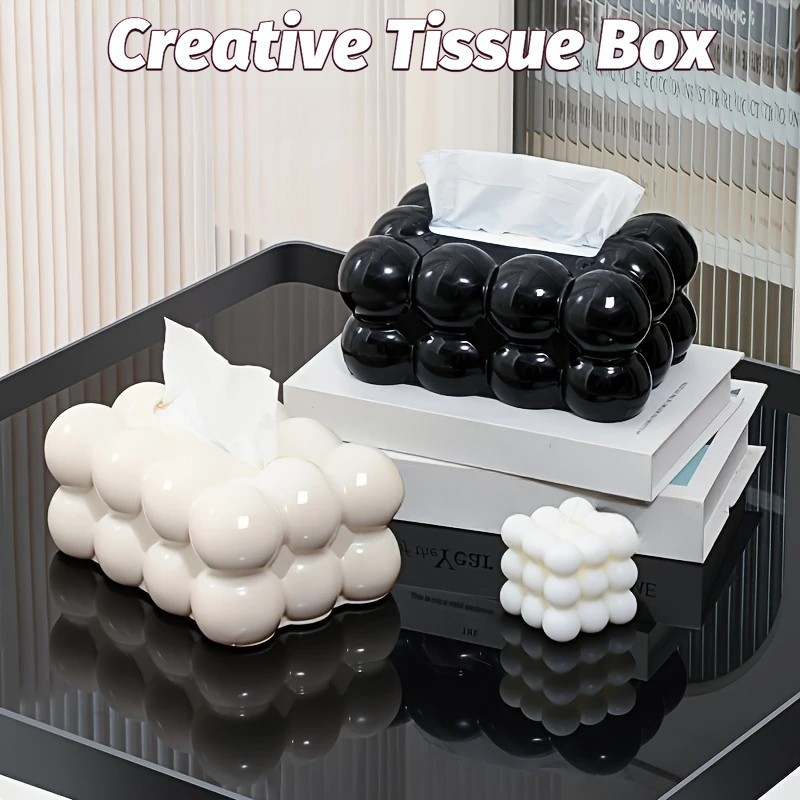 Cotton Candy Shape Tissue Box Decorative Tissue Box Creative Tissue Box ...