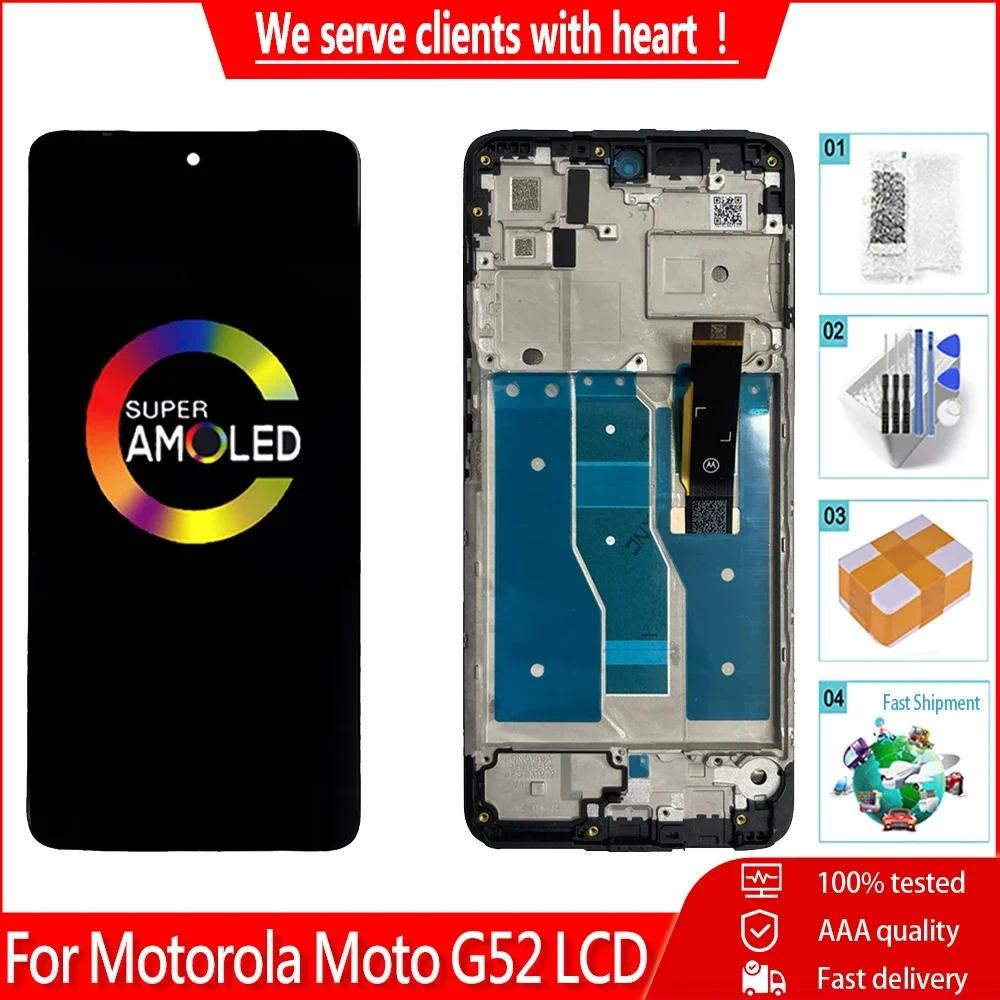 6.6" AMOLED LCD For Motorola Moto G52 LCD Display Touch Screen ...