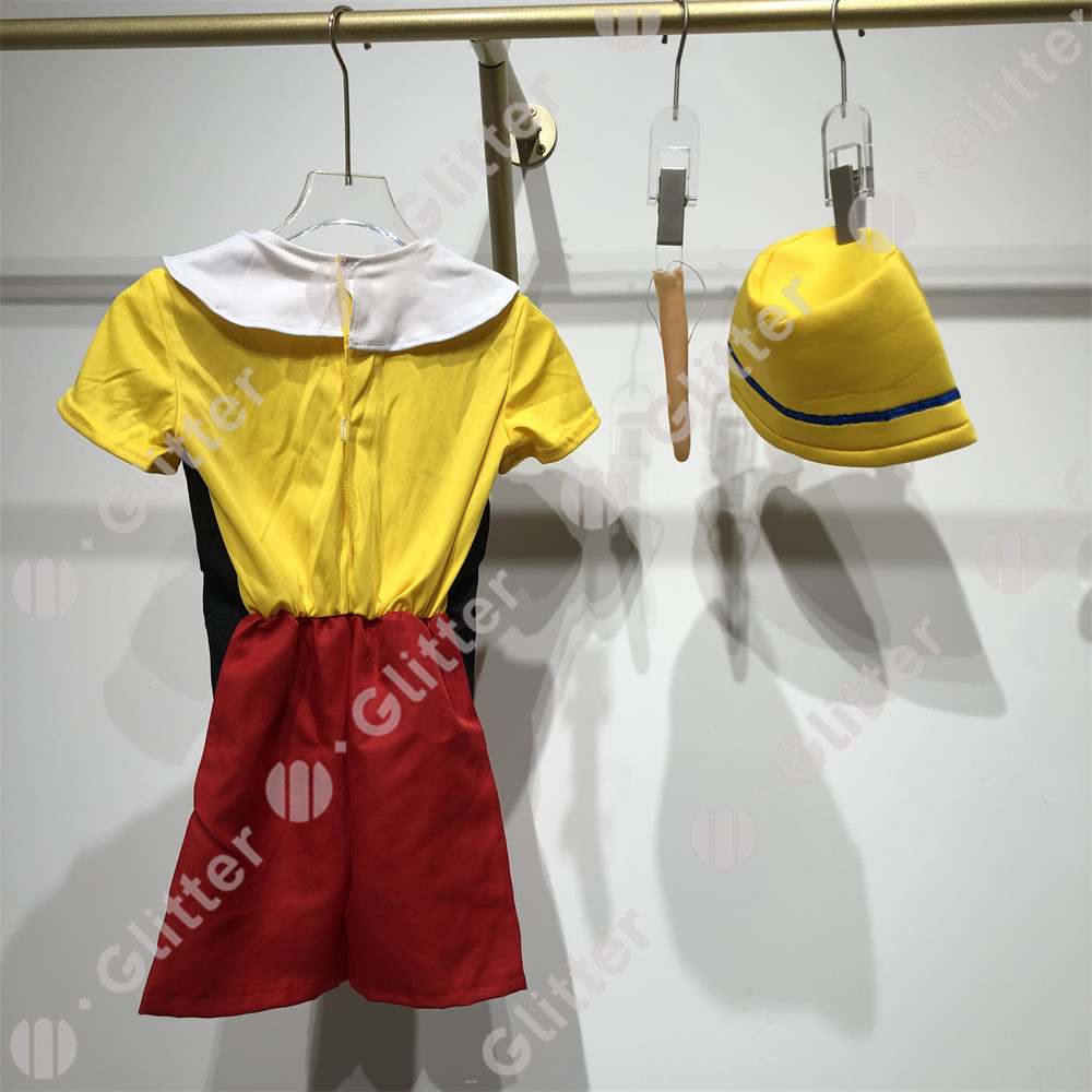 Pinocchio Costume for Kids Boy Disney Pinocchio Cosplay Top Pants Vest ...
