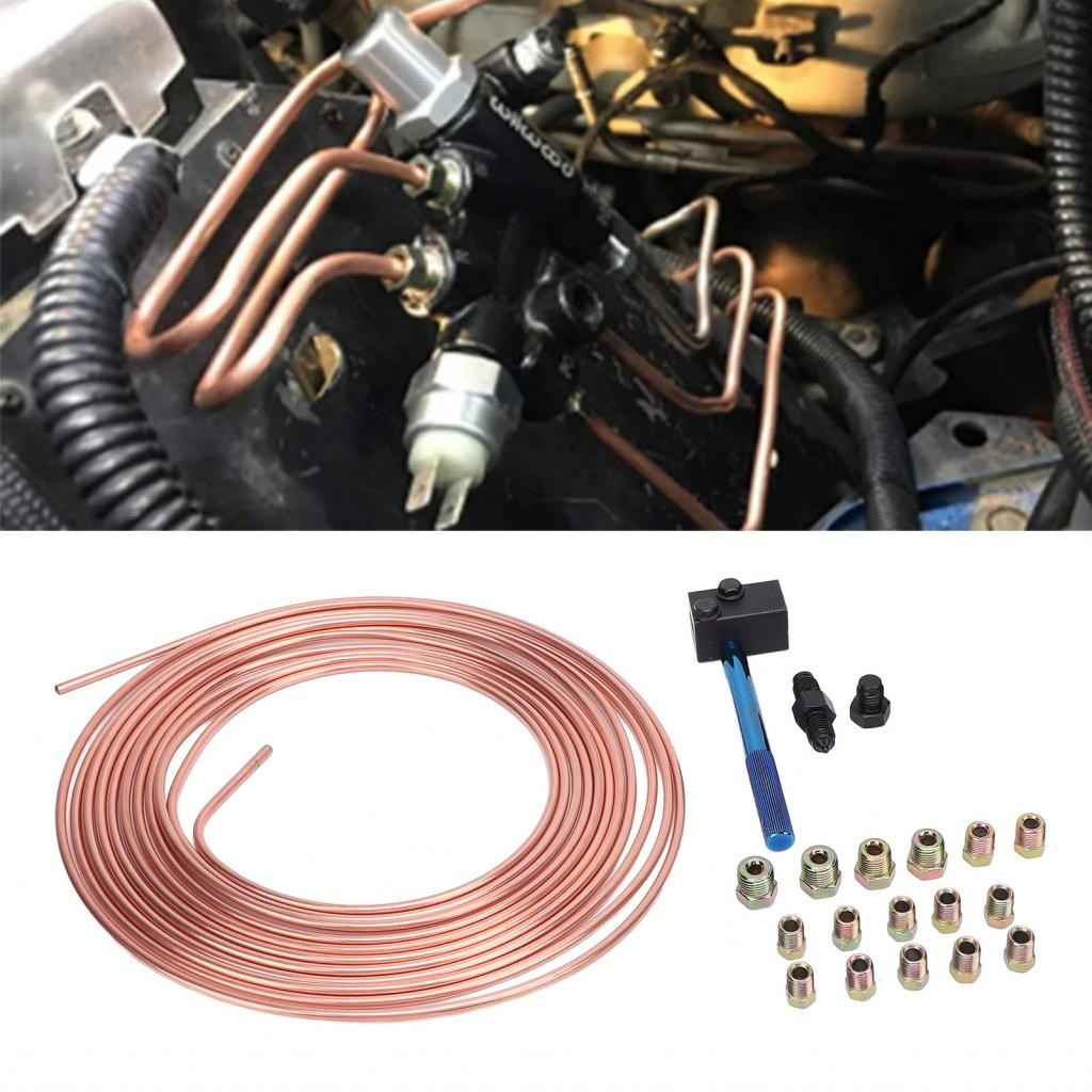 Gugushop Brake Line Replacement Kit Tube Roll Flexible Enduring Easy ...