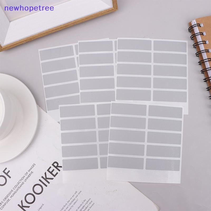 NTPH 50PCS 48x15mm Rectangular Reward Scratch Card Film Coated Stickers ...