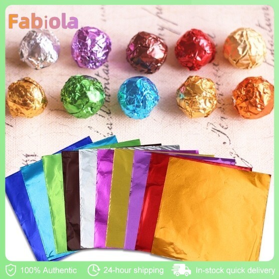 100pcs/1PACK 10X10CM Aluminum Foil Chocolate Wrapper Candy Paper ...