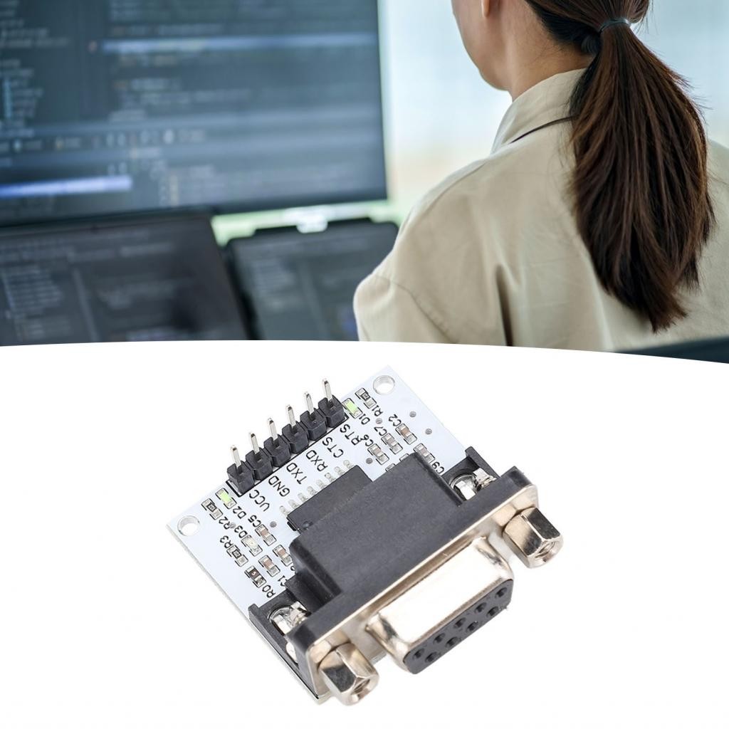 Haichao 232 To TTL Serial Port Board LED Indicator ESD Guard DB9 UART Interface Module for MCU ...