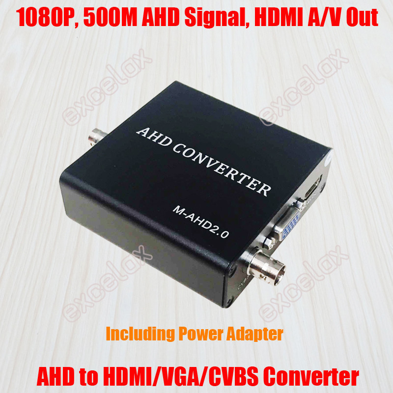 ☬720P 1080P HD AHD to VGA CVBS Analog HDMI-compatible Audio Video ...