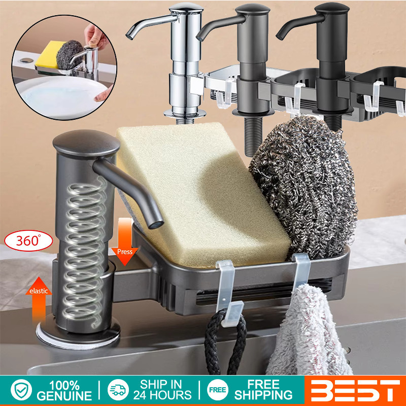 Kitchen Sink Soap Dispenser Pump Kit With Durable Pump Stainless Steel ...