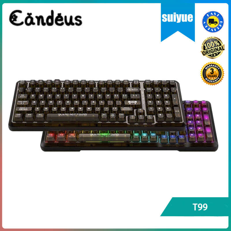 CANDEUS T99 three mode customized mechanical keyboard, GASKET structure, support hot plug, RGB ...
