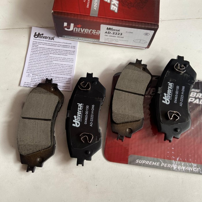 Brake Pad Front Brake Pads Toyota 04465-0D150 All New Yaris All New ...