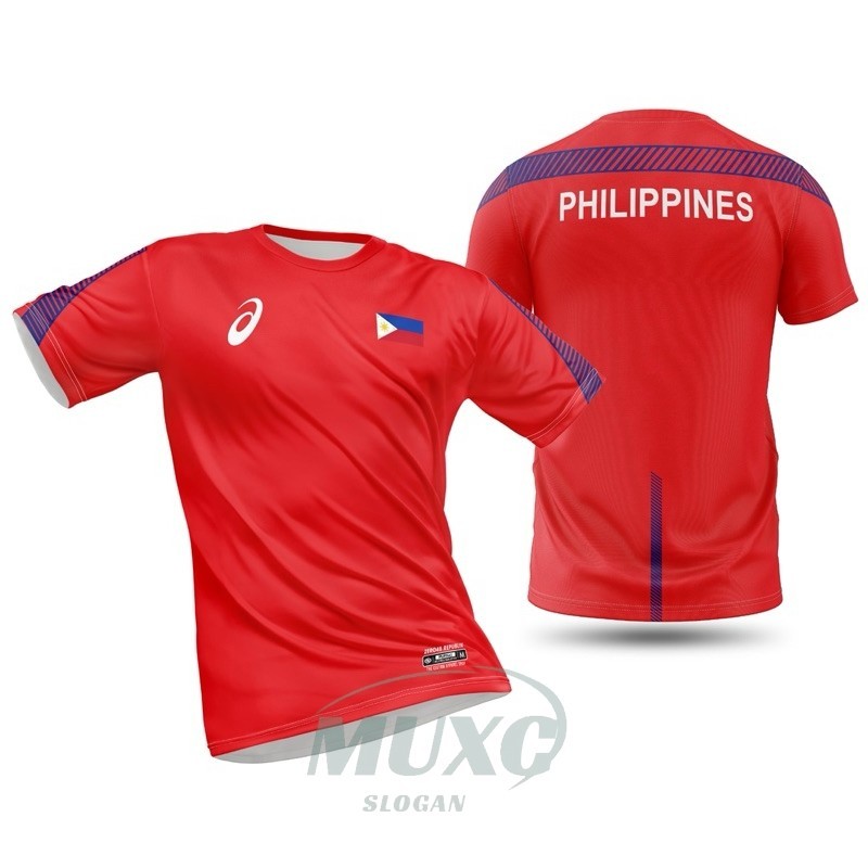 MUX-TEAM PHILIPPINES - TEAM PILIPINAS Shirt (Navy Blue / Red / White ...