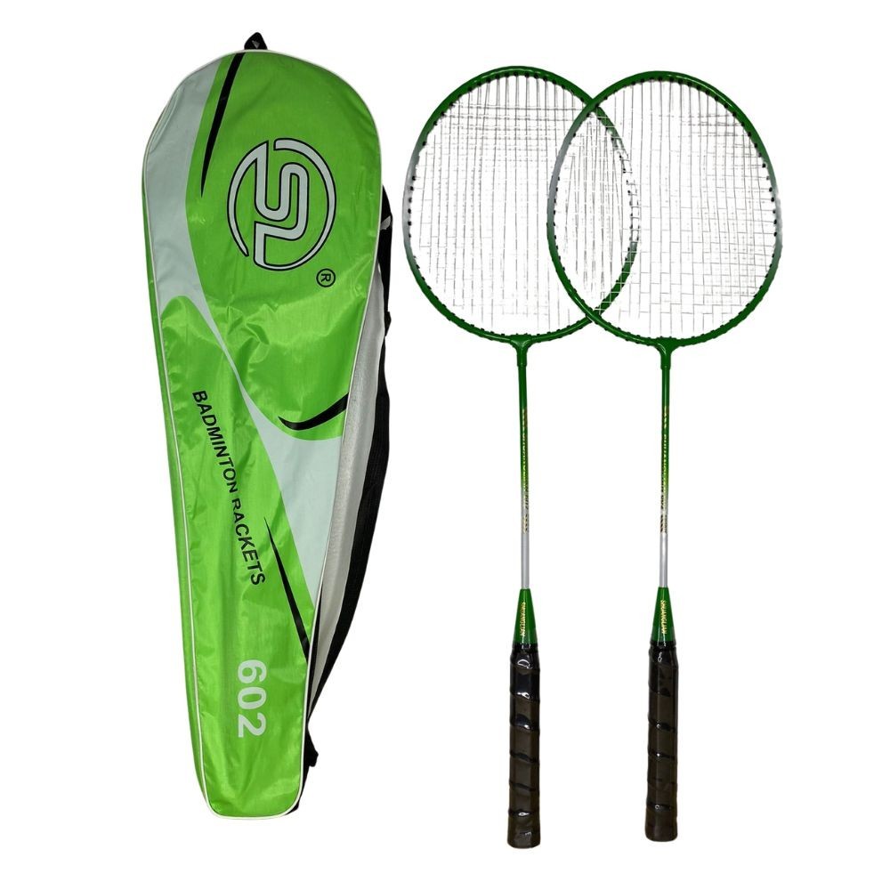 602 Shuttle Badminton Racket (2-Pack) - Ideal for Family and Training ...