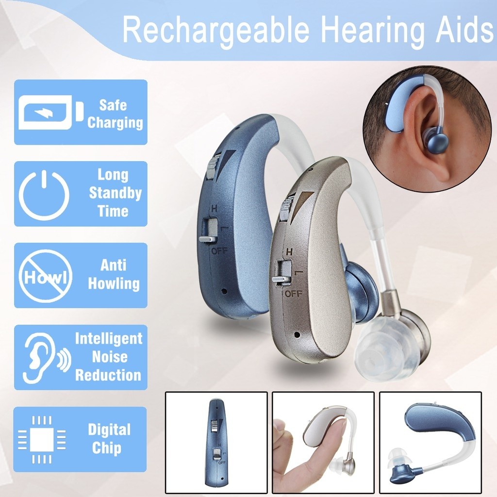 Original Digital Rechargeable Hearing Aids Intelligent Amplifier ...
