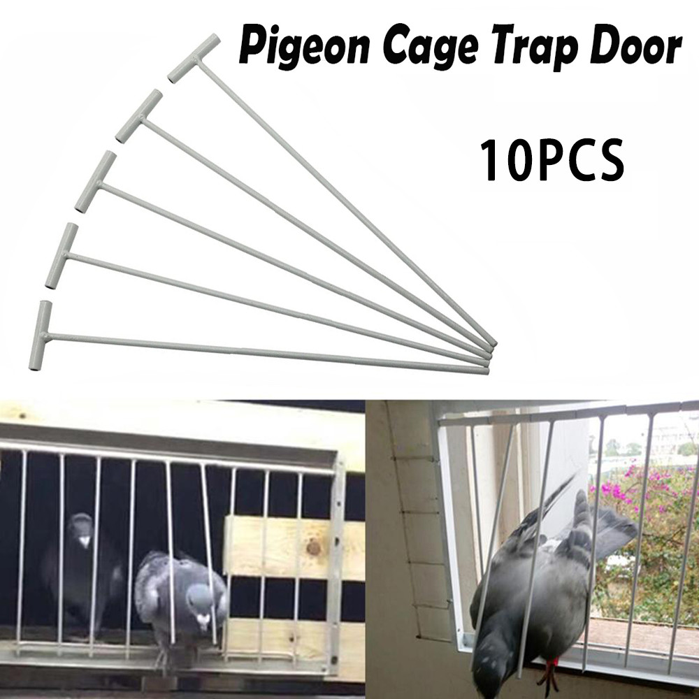 5/10PCS Pigeon cage door T-trap pigeon cage entrance one way trap door ...
