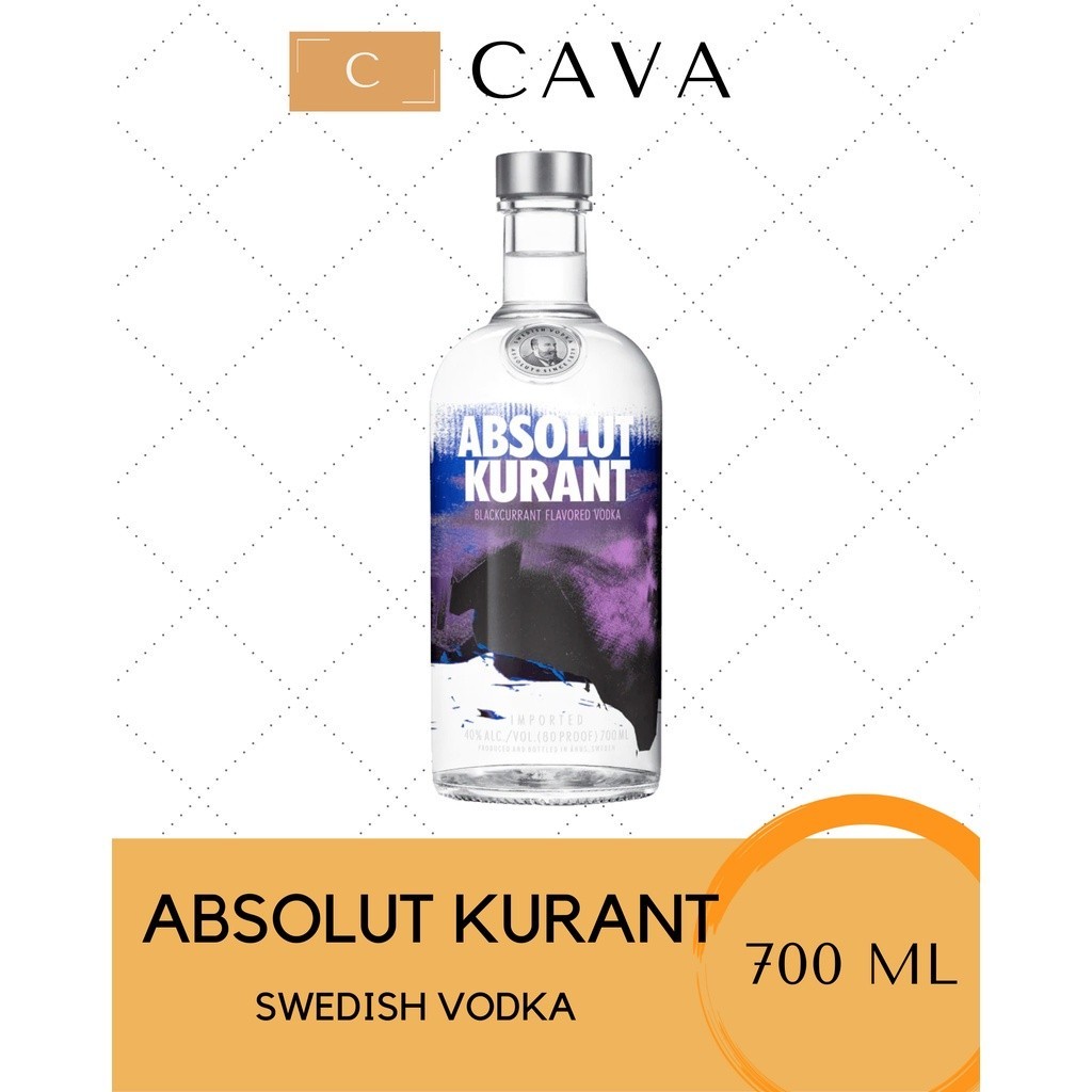 Absolut Kurant Vodka 700ml/1 liter | Shopee Philippines