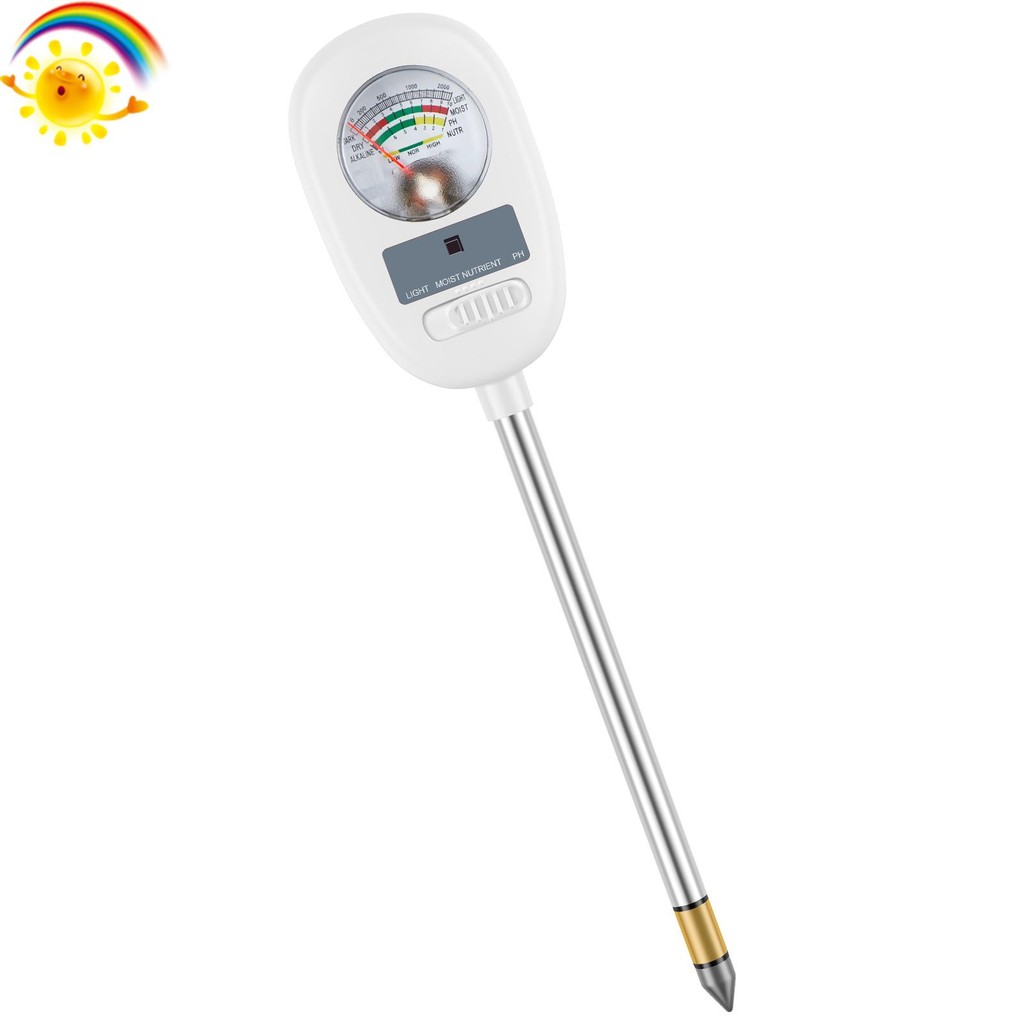 Digital Soil Tester 4 in 1 Smart Soil Meter Large Screen 90 Degree ...