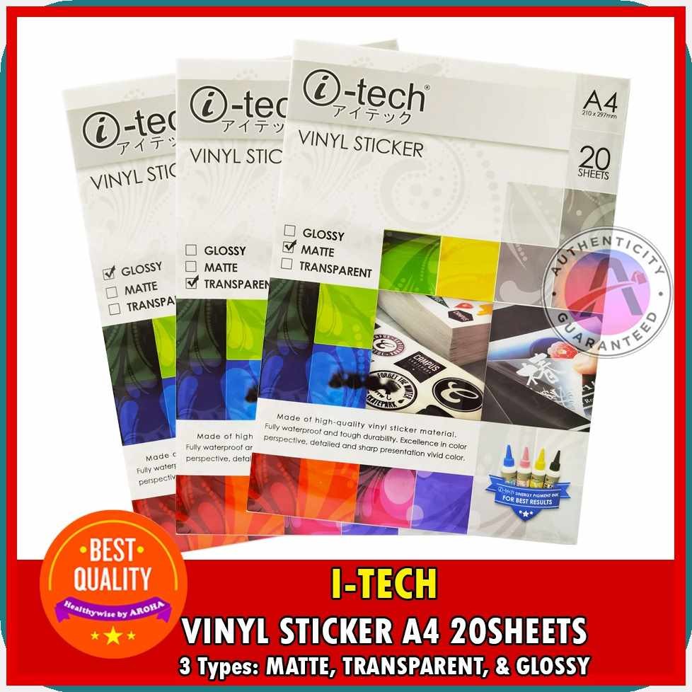 itech/w]Vinyl|B?Sticker_E:Waterproof%dN:A4%wy:(Matte%ap:/%wr:Glossy%pj ...