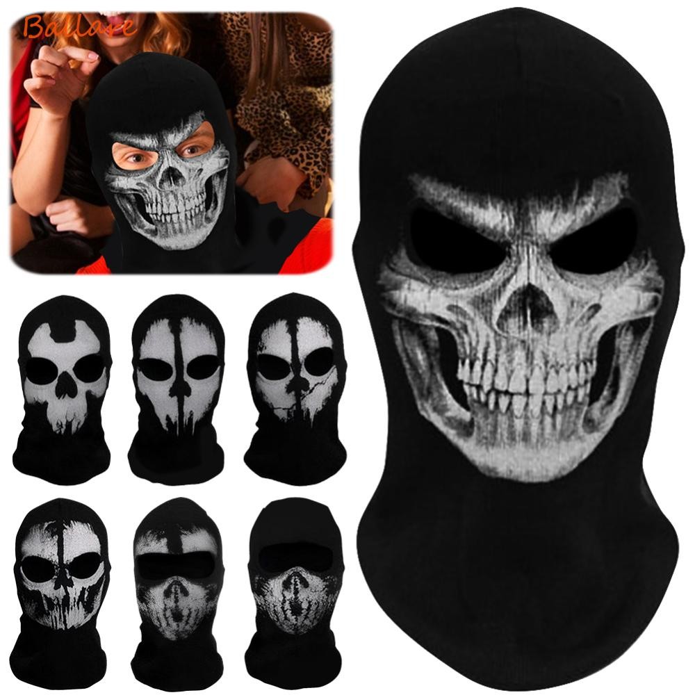 Ghost Skull Balaclava Skeleton Full Face Mask CS Games Cosplay ...
