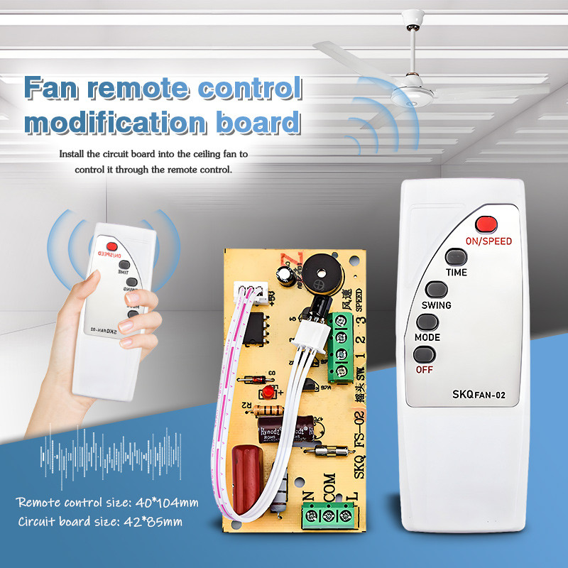 Universal Fan Remote Control Modified Board Ceiling Fan Remote Control ...