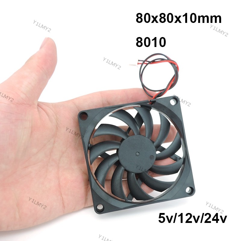 8cm 8010 DC 5V 12V 24V Cooling Fan Brushless for Reprap 3D Printer Parts DC Cooler 80 x 80 x ...