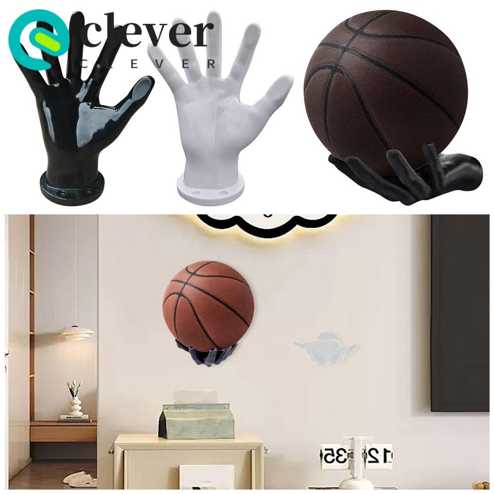 CLEVER Basketball Storage Rack, Hand Shaped Wall Mounted Football ...