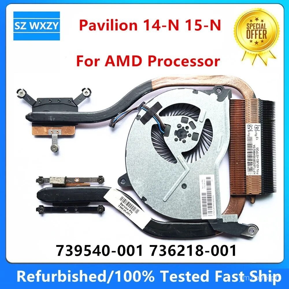 06B Original For HP Pavilion 14-N 15-N Laptop CPU GPU Heatsink Cooling ...