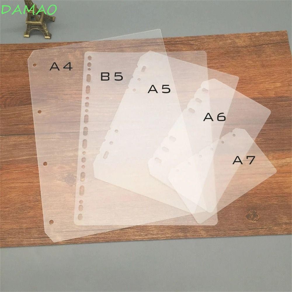 DAMAO Loose-leaf Divider Universal Notebook Accessories Board Page A5 ...