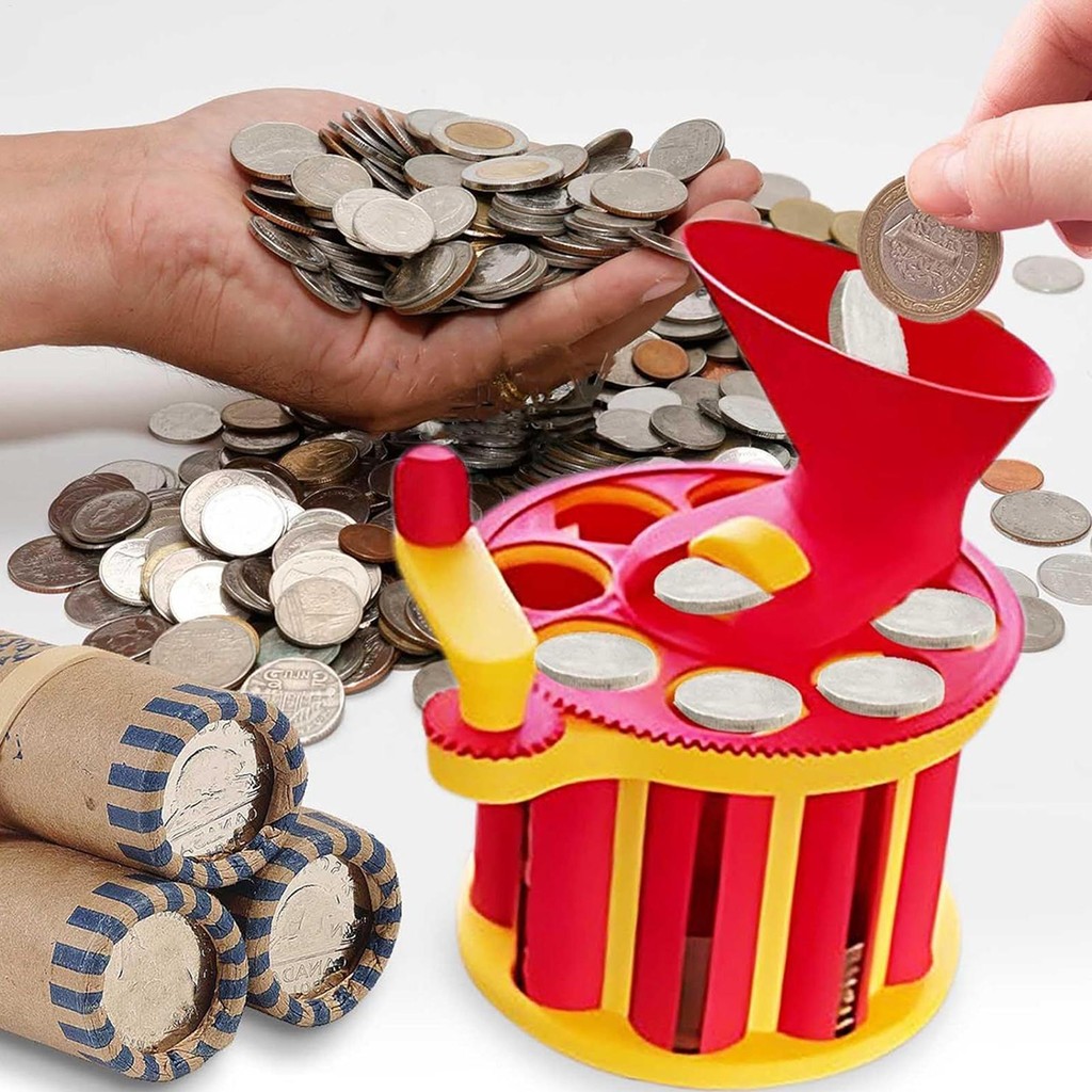 Coin Counter Hand-Cranked Coin Counting Machine Lightweight Calculating ...