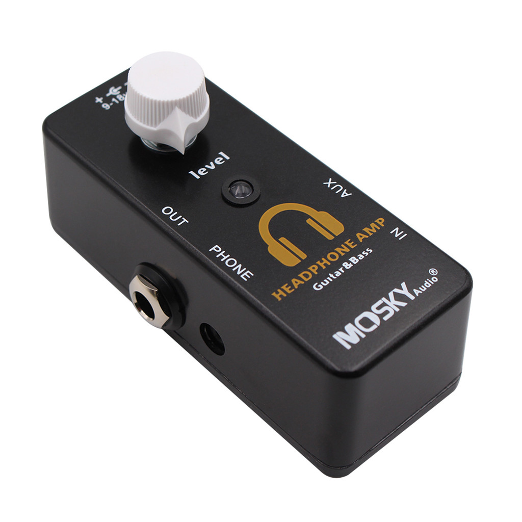 MOSKYaudio Guitar Bass Pedal Headphone Amp Mini Practice Amplifier ...