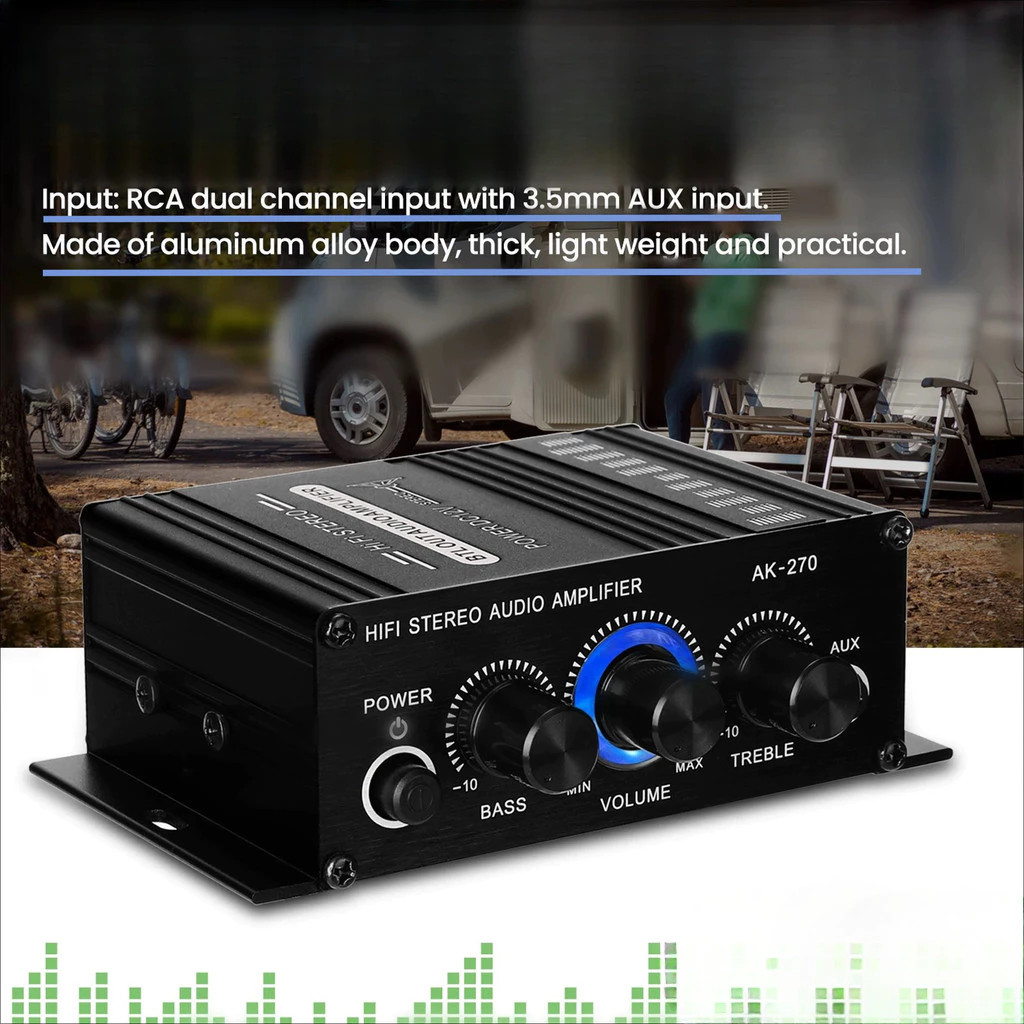 AK170/AK270 Audio Power Amplifier Low Distortion Support AUX Mini HIFI ...