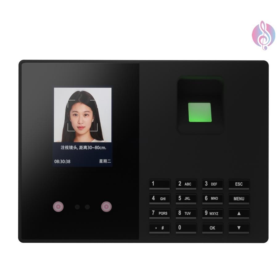 Time Attendance Face Recognition Time Clock Support Fingerprint ...