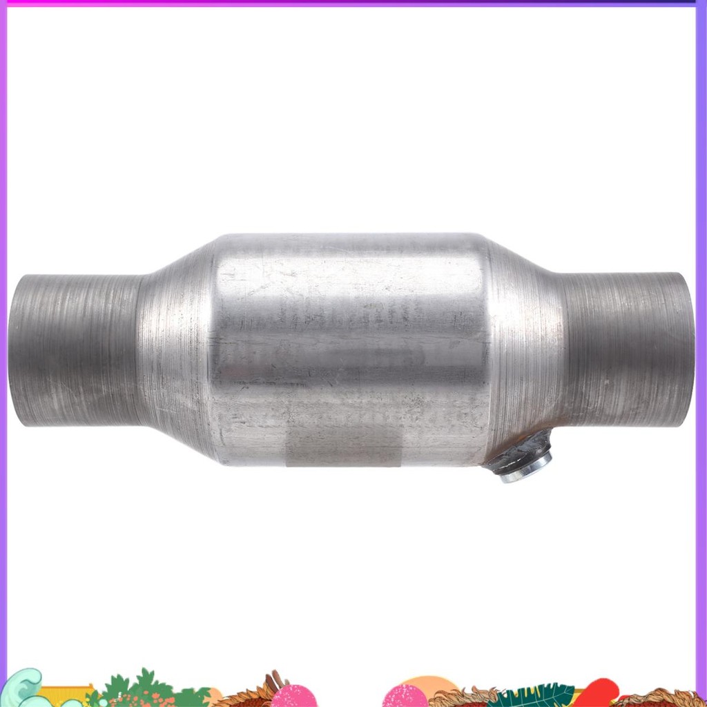1Pcs 2.5inch Spun Universal Catalytic Converter High Flow Stainless ...