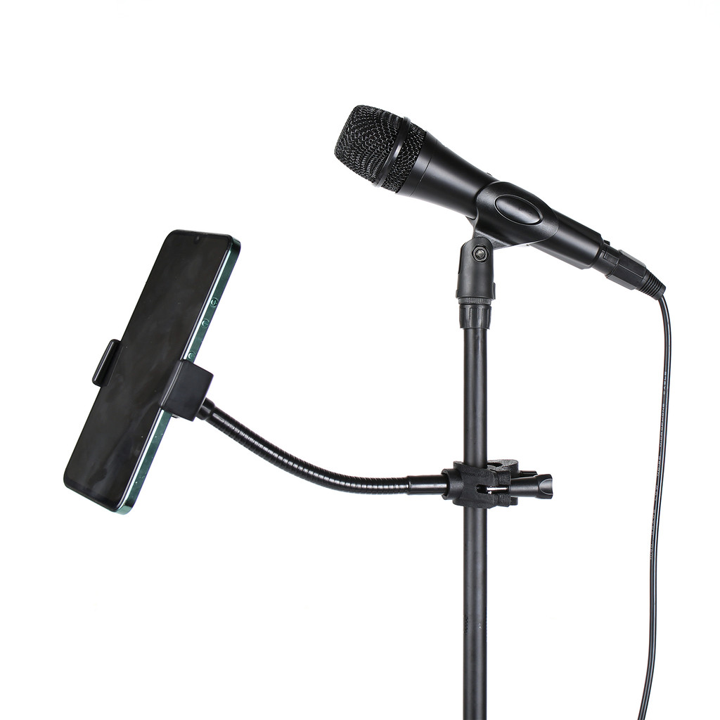 Mic Stand Phone Holder Flexible for Microphone Stand Adjustable ...