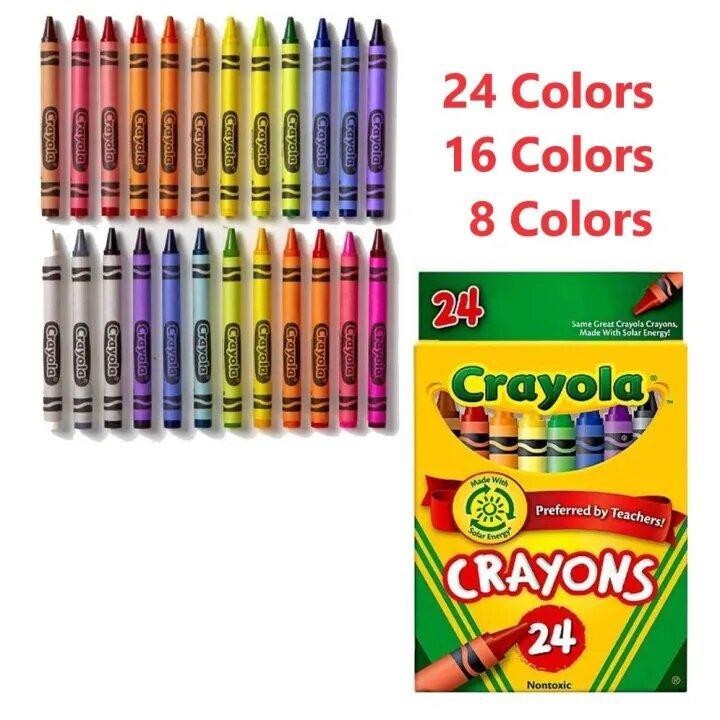 Crayons( Set of 8,16 and 24 Colors) Pastels Crayon Primary School ...
